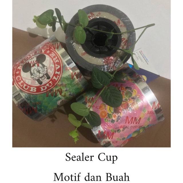 Jual (CK-14) HARGA INSTANT MERK NSP Plastik Lid Sealer Cup Polos / DAUN ...