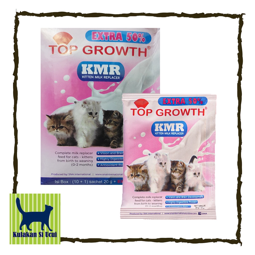 Jual Susu Kucing Top Growth 1 Box Isi 10+1 Sachet | Shopee Indonesia