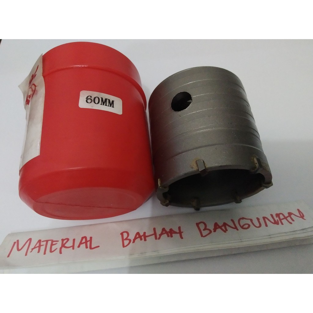 Jual Hollow Hammer Core Bit 60 mm Mata Pembolong Beton Tembok Dinding ...