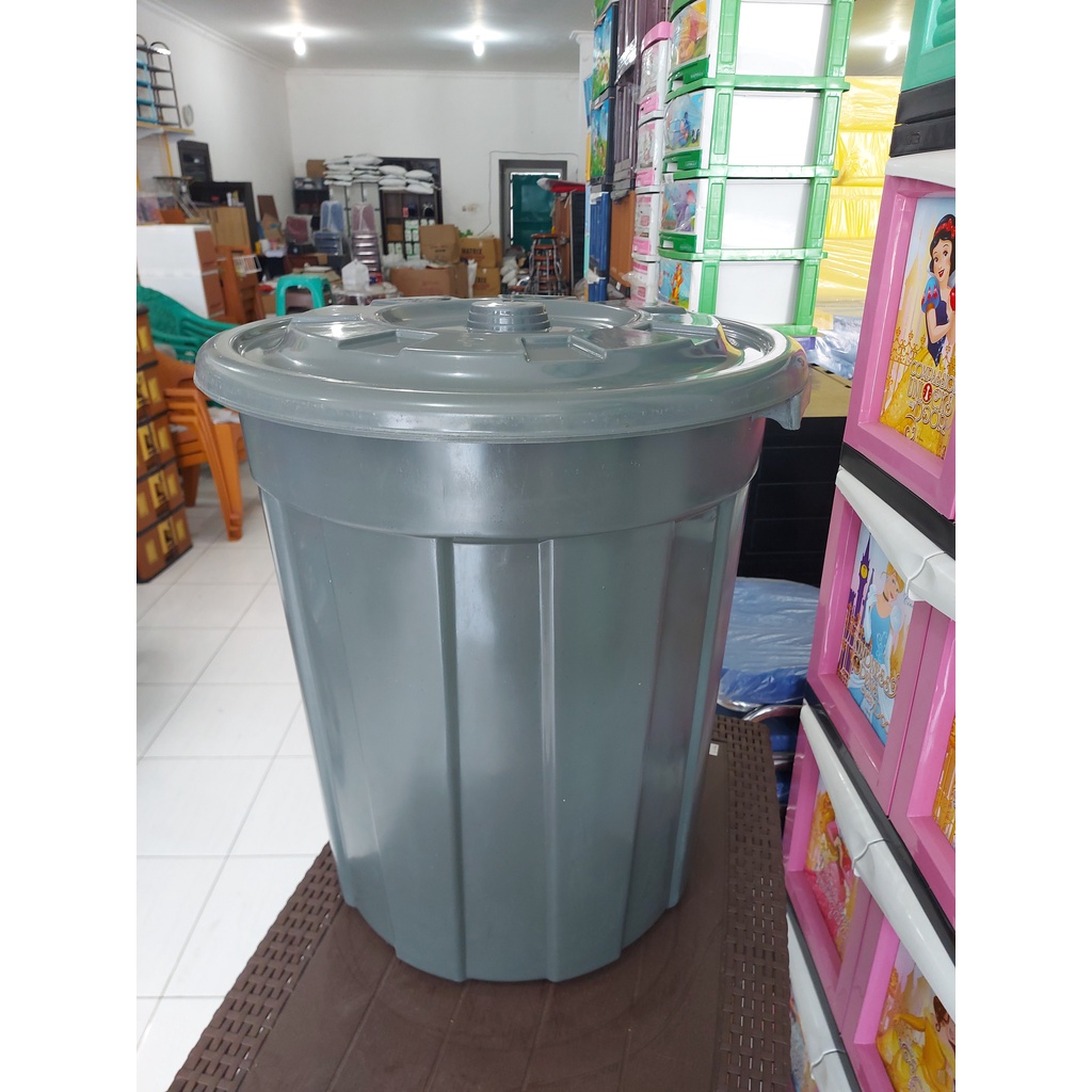 Jual EMBER ABU 80 LITER PLASTIK / TONG 80 LITER + TUTUP / TONG AIR 80 ...