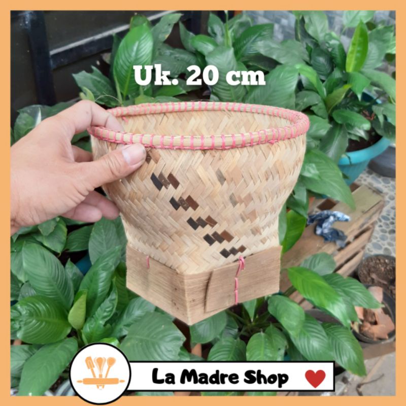 Jual BOBOKO Bakul Bambu Alat Mencuci Beras 1 liter Uk. 20 cm -Anyaman ...