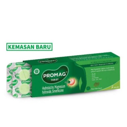 Jual Promag Tablet kunyah Obat Sakit Maag Promaag 1 Box isi 3 blister ...