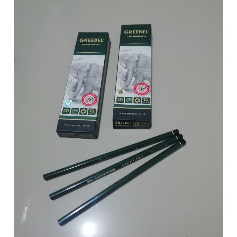Jual Pensil Greebel Technograph 2B 2,8mm harga perpcs | Shopee Indonesia