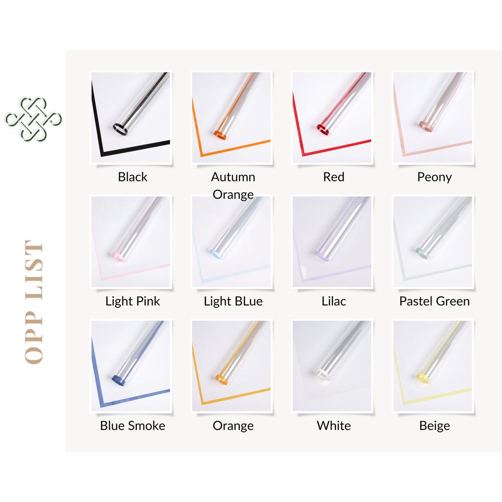 Jual [1 LEMBAR] Flower Wrapping OPP List / Kertas Buket Bunga / Kertas ...