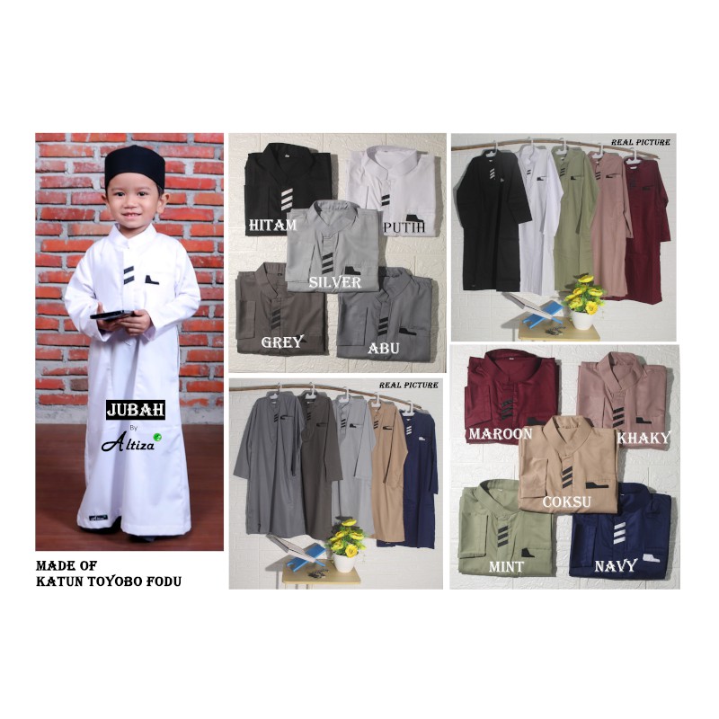 Jual AZ - M ( 4 - 5 Thn) Jubah Anak Katun Toyobo Fodu by Altiza ...