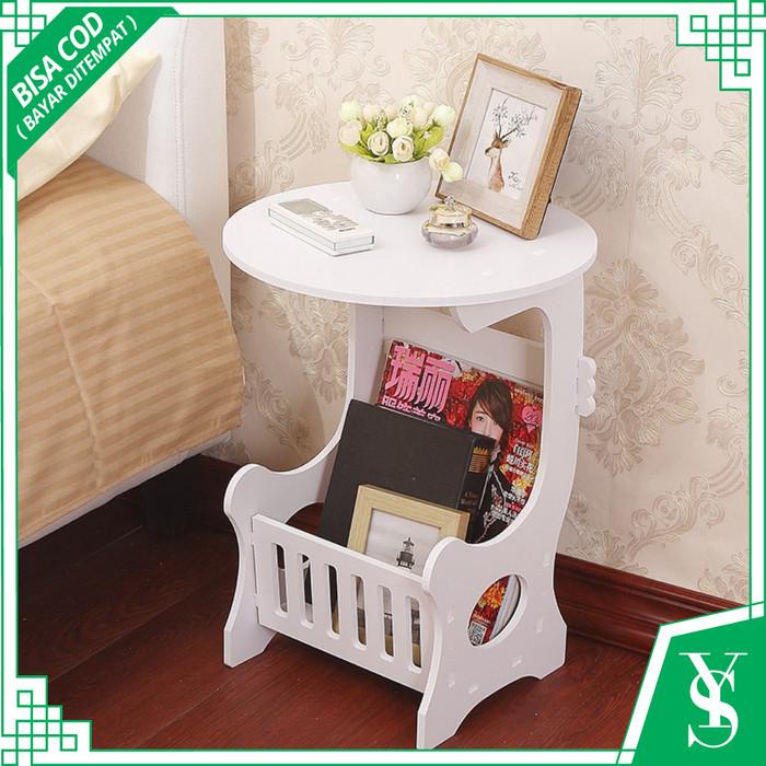 Jual Meja Tamu Rak Meja Kopi Meja Bulat Meja Mini Small Round Coffee ...