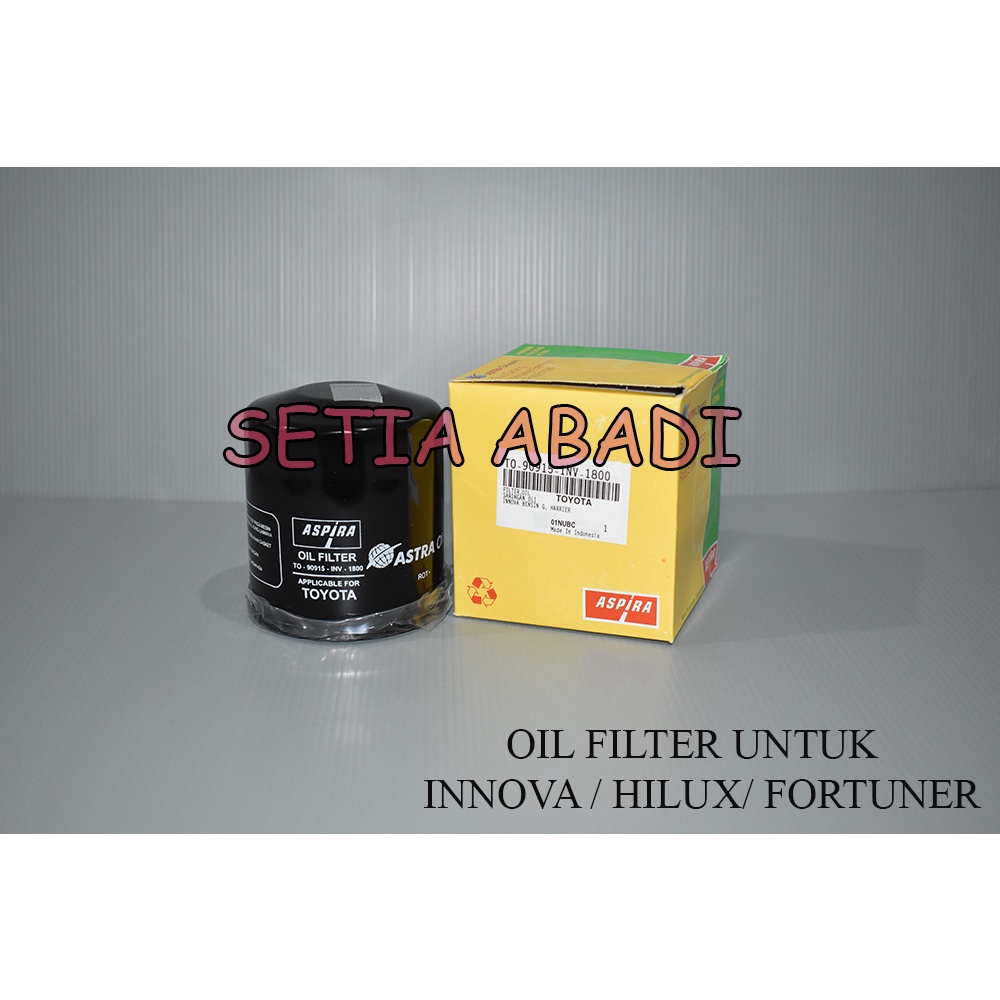 Jual OIL FILTER / FILTER OLI UNTUK INNOVA / HILUX / FORTUNER MERK ...
