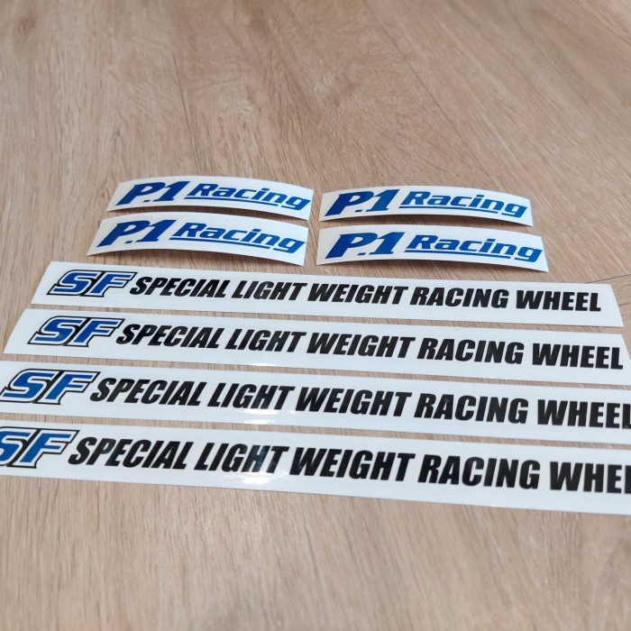 Jual stiker velg mobil Buddyclub P1 racing satu set | Shopee Indonesia