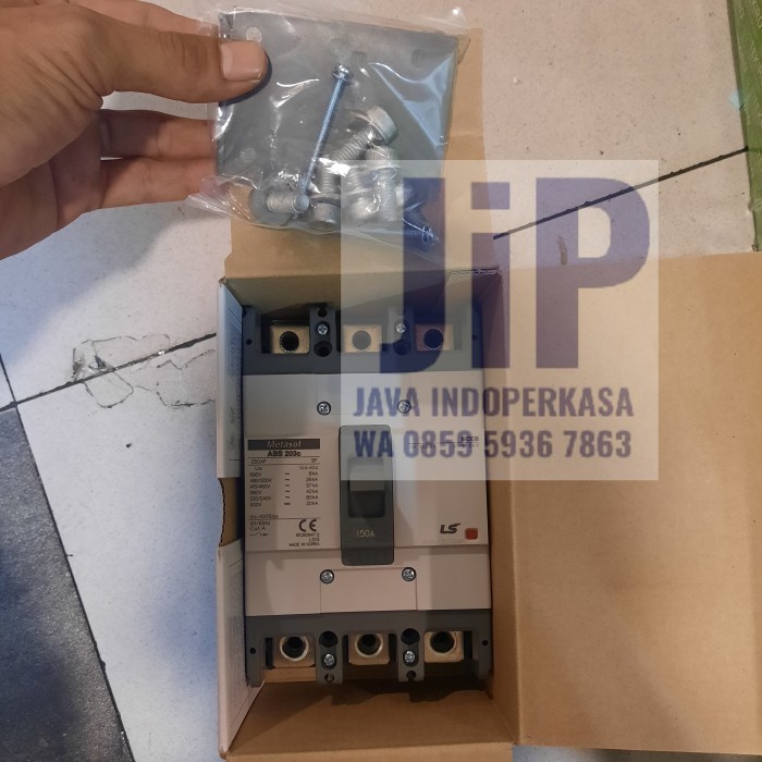 Jual MCCB 3 pole kabel Ls ABS-203c 380v amper 150a / 250a - Putih ...