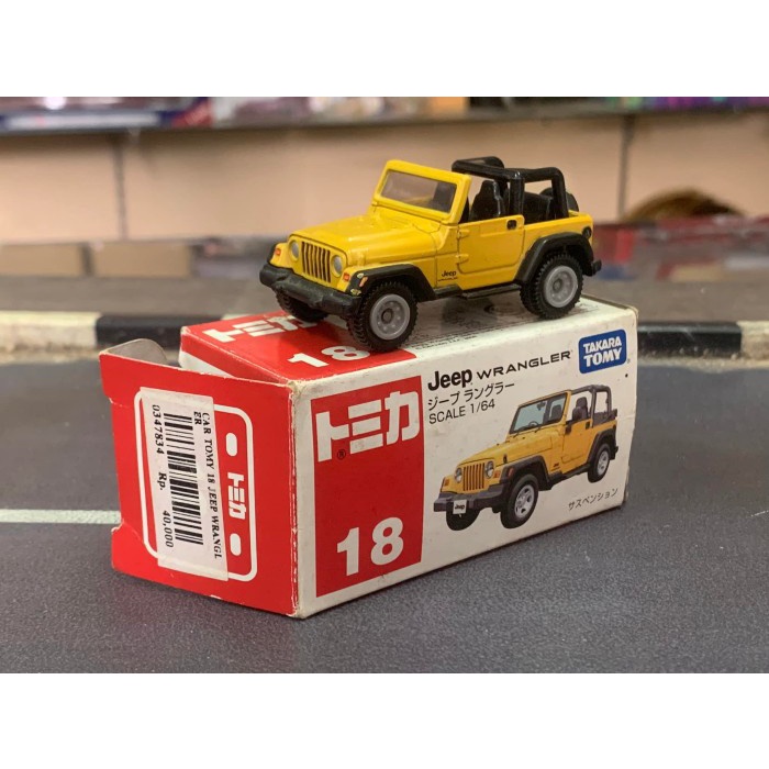 Jual Tomica 18 Jeep Wrangler Made in CINA AJSH27 | Shopee Indonesia