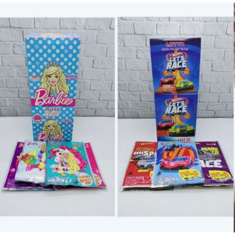 Jual Lotte Fantasia Bubble Gum Isi 12 Barbie And Hot Wheel Permen