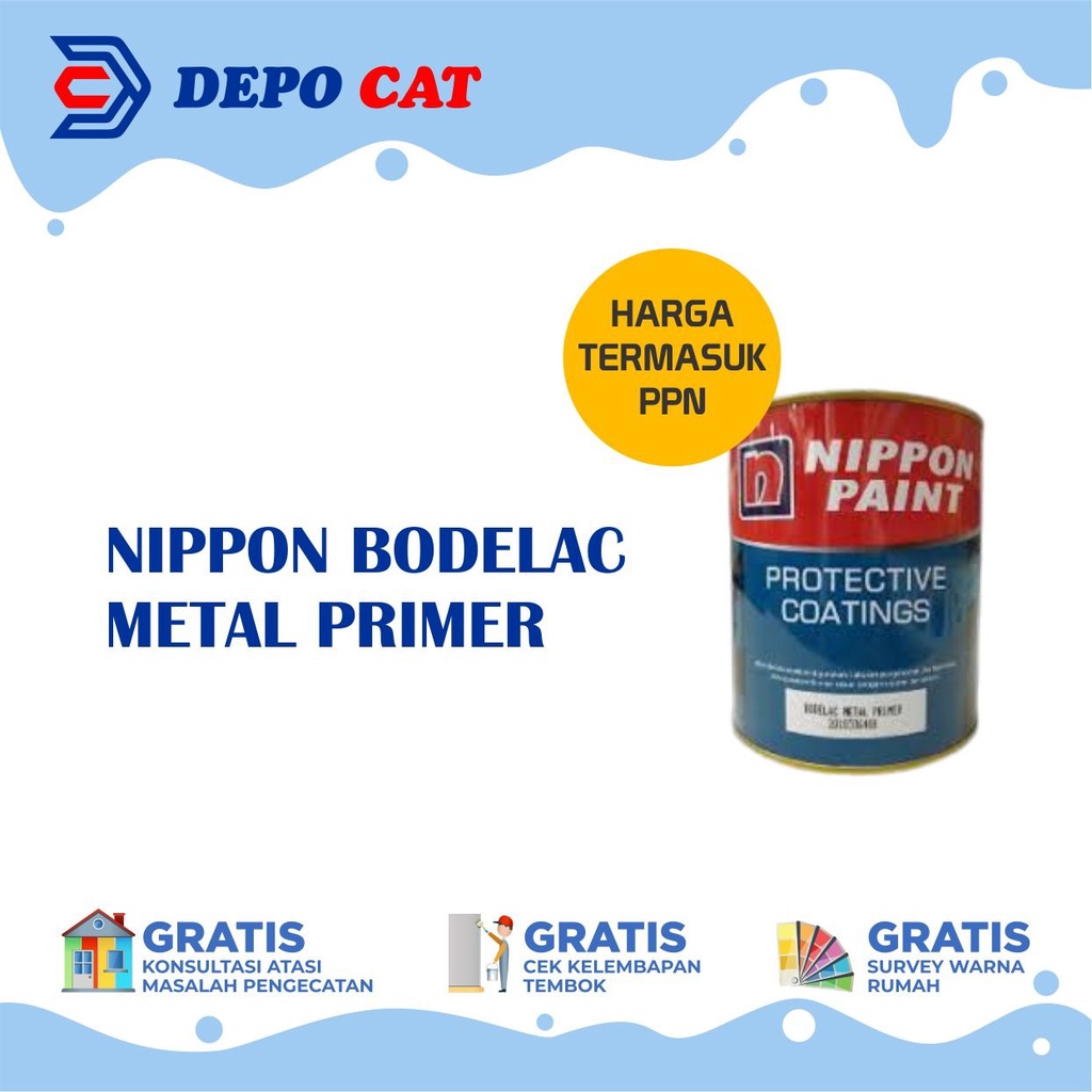 Jual Nippon Bodelac Metal Primer 5kg | Shopee Indonesia