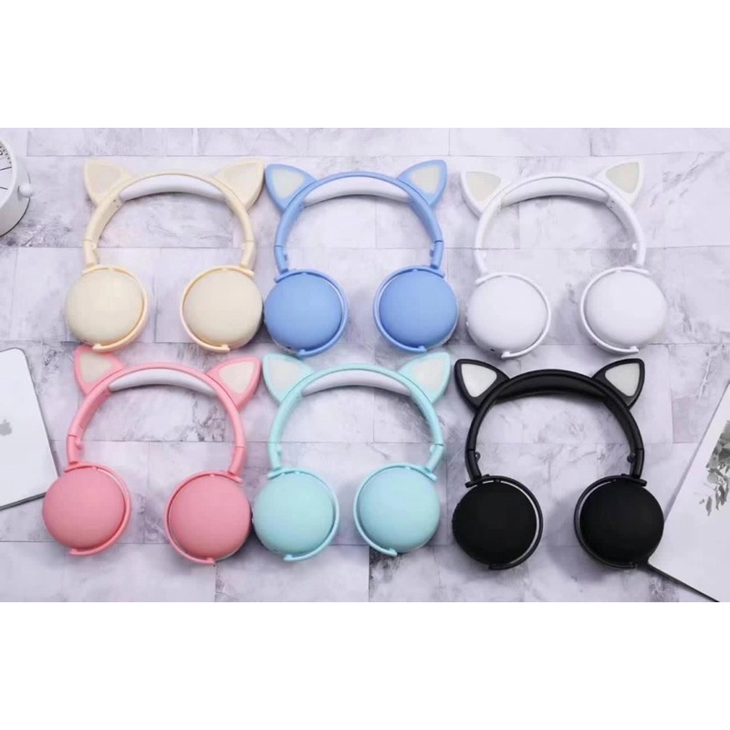 Jual HEADSET BLUETOOTH KITTY BHS-523 / HEADPHONE BLUETOOTH CAT EARS ...