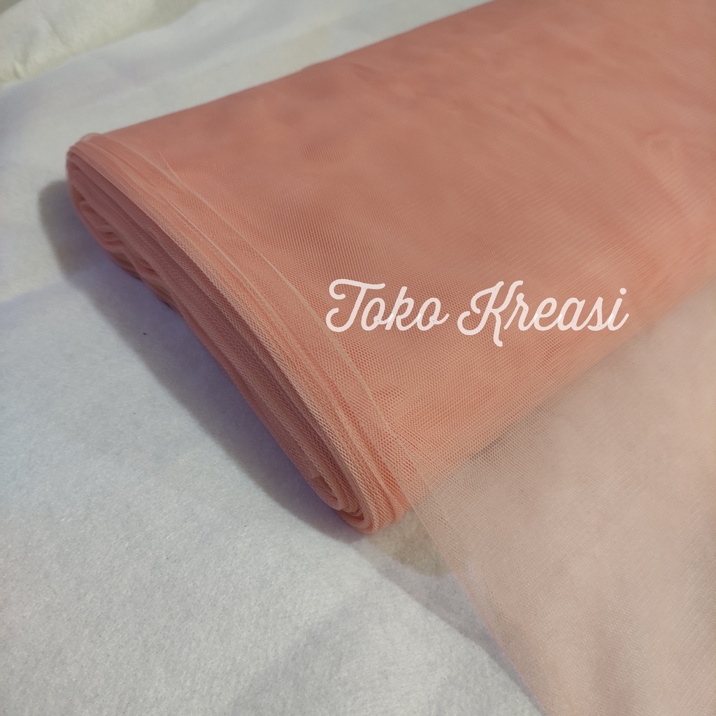 Jual (Meteran) Kain Tile Lembut Polos Halus / Soft Tulle Bahan Dress ...