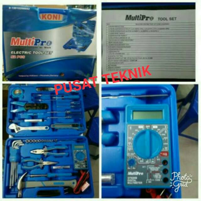 Jual ELECTRIC TOOL SET MULTIPRO 52 PCS - TOOL KIT ELECTRIC MULTIPRO 52 ...