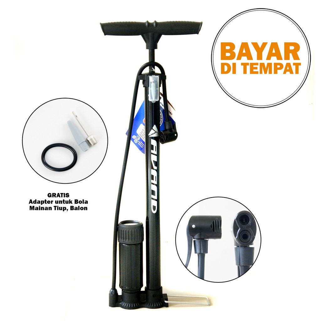 Jual Pompa Sepeda dan Motor Pompa Angin Ban Kompa Speda Meter Tekanan ...