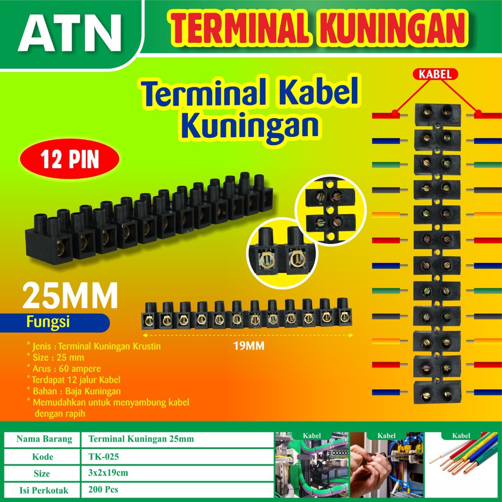 Jual COD-Terminal Blok Krustin 4mm/6mm/10mm/16mm/25mm 4A/6A/10A/30A ...