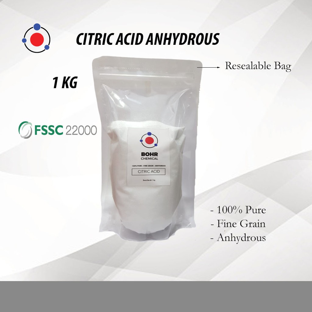 Jual Citric Acid Anhydrous / Asam Sitrat / Asam Sitrun Food Grade 1 kg ...