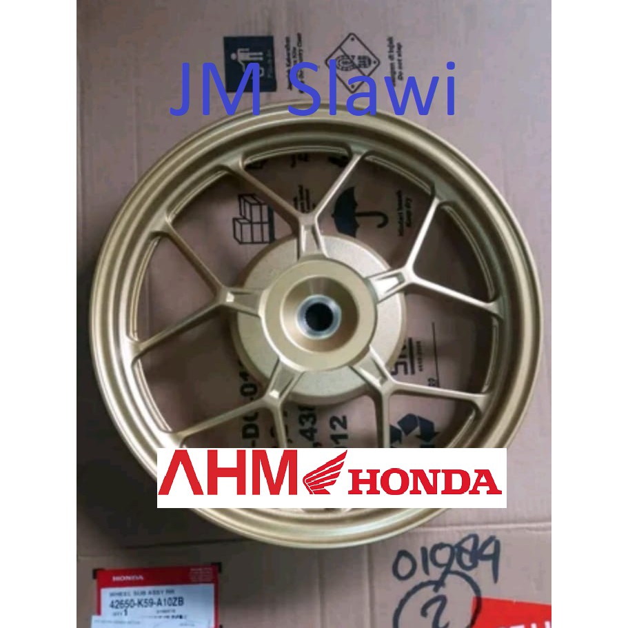 Jual Velg Belakang Vario 125 150 eSP Tahun 2015 - 2018 Warna Gold Asli ...