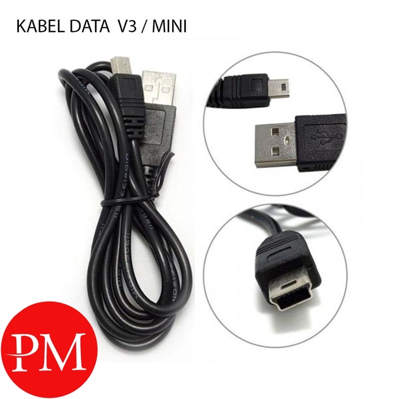 Jual KABEL DATA V3/MINI USB PANJANG 72CM | Shopee Indonesia