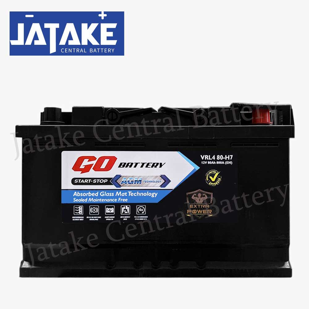 Jual AKI KERING GO BATTERY AGM VRL4 80-H7 / din 80 / 58024 | Shopee ...