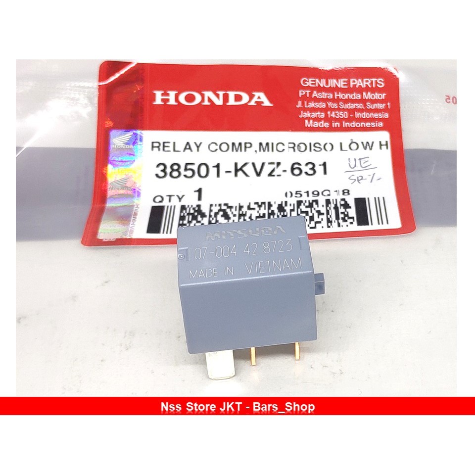 Jual Relay Power PGM FI Beat Vario CBR CB150 PCX CRF Verza Relay Assy ...