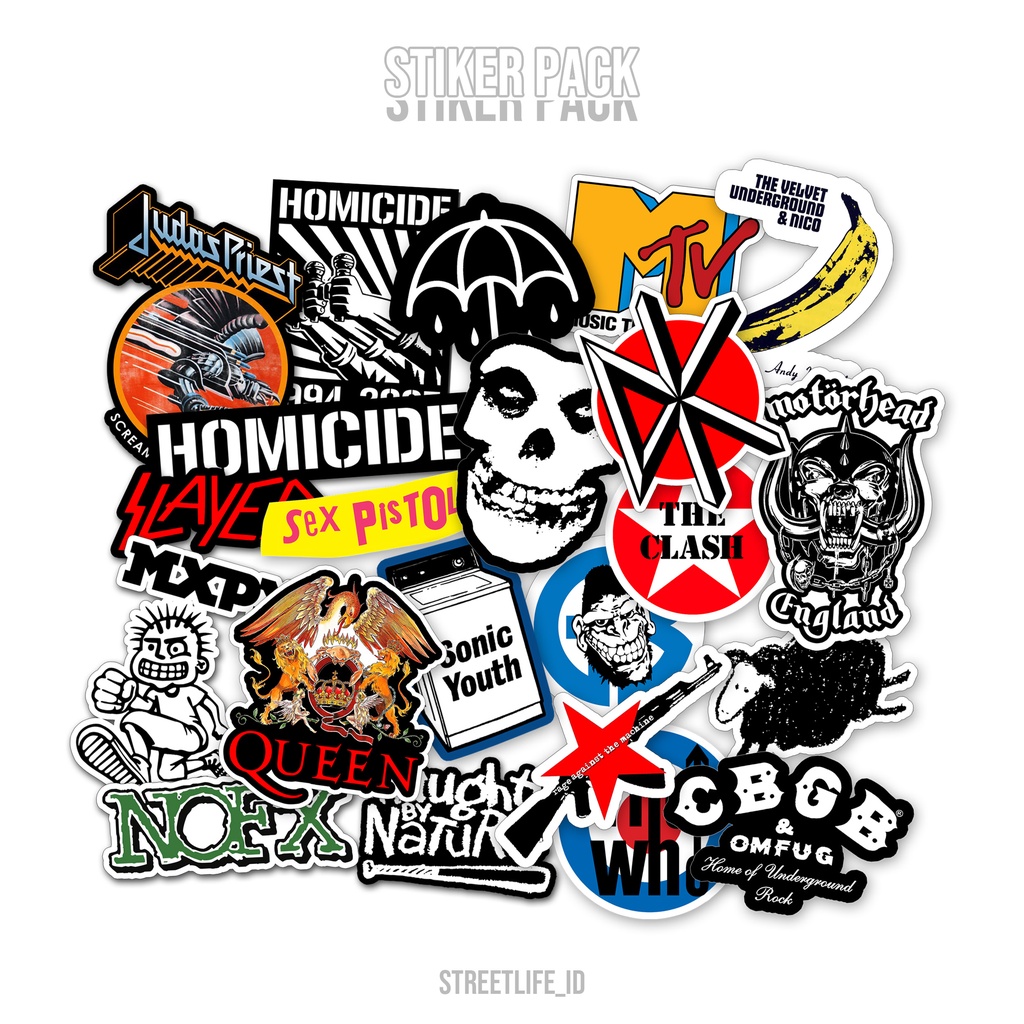 Jual STICKER PACK / STIKER ESTETIK / STIKER MUSIK / STIKER LOGO ...