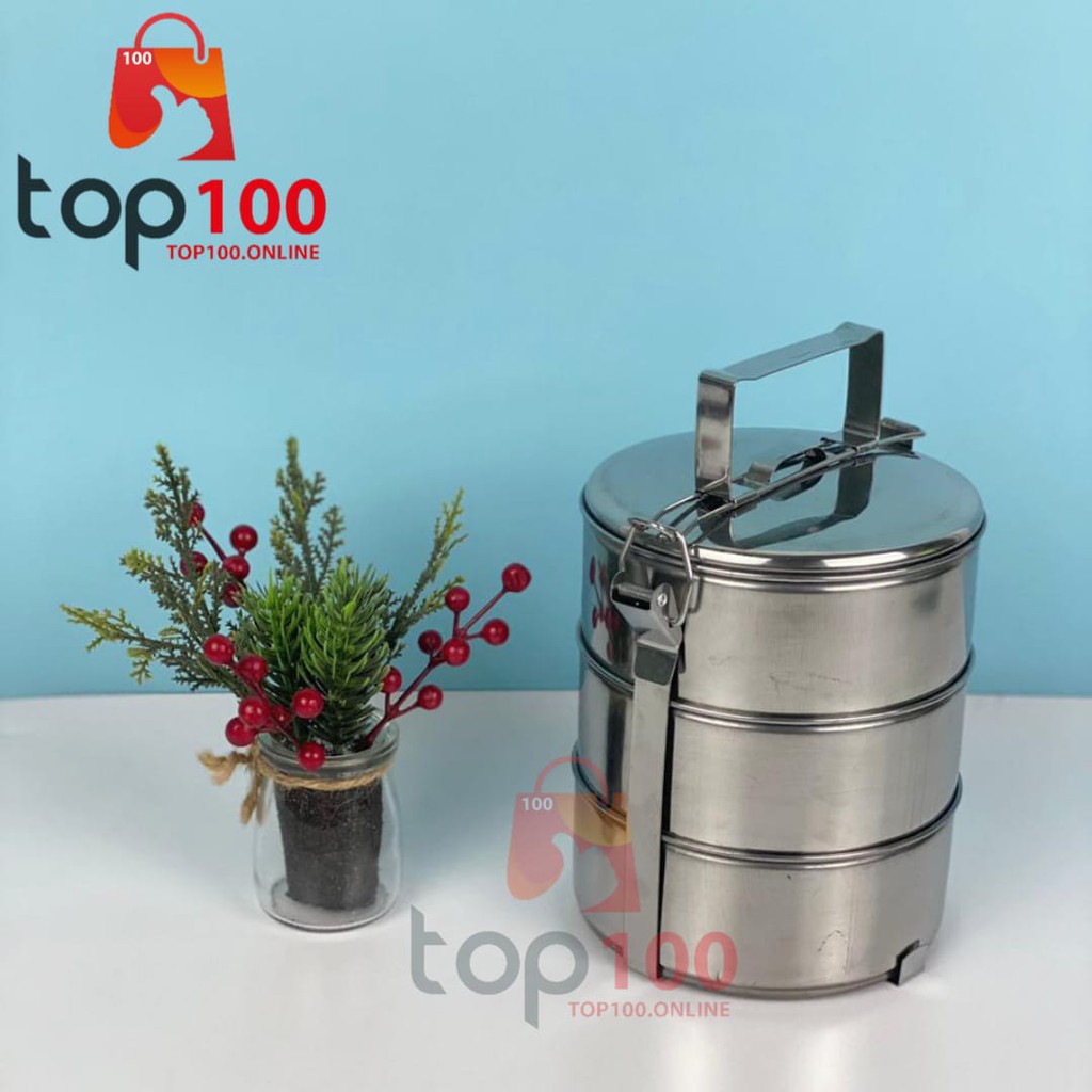 Jual TOP100 - Rantang Lunch Box Tempat Bekal Makan Stainless Steel 2 ...