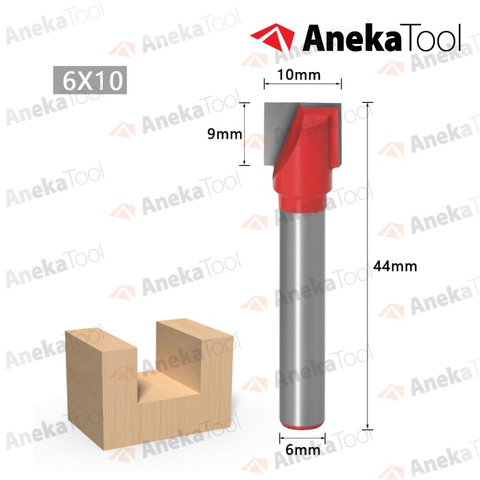 Jual Mata router CNC Flat Bottom Knife Wood working trimmer Shank 6mm ...