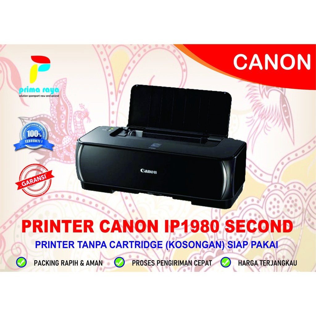 Jual Canon IP1980 Printer Second Kosongan (Tanpa Cartridge) | Shopee ...