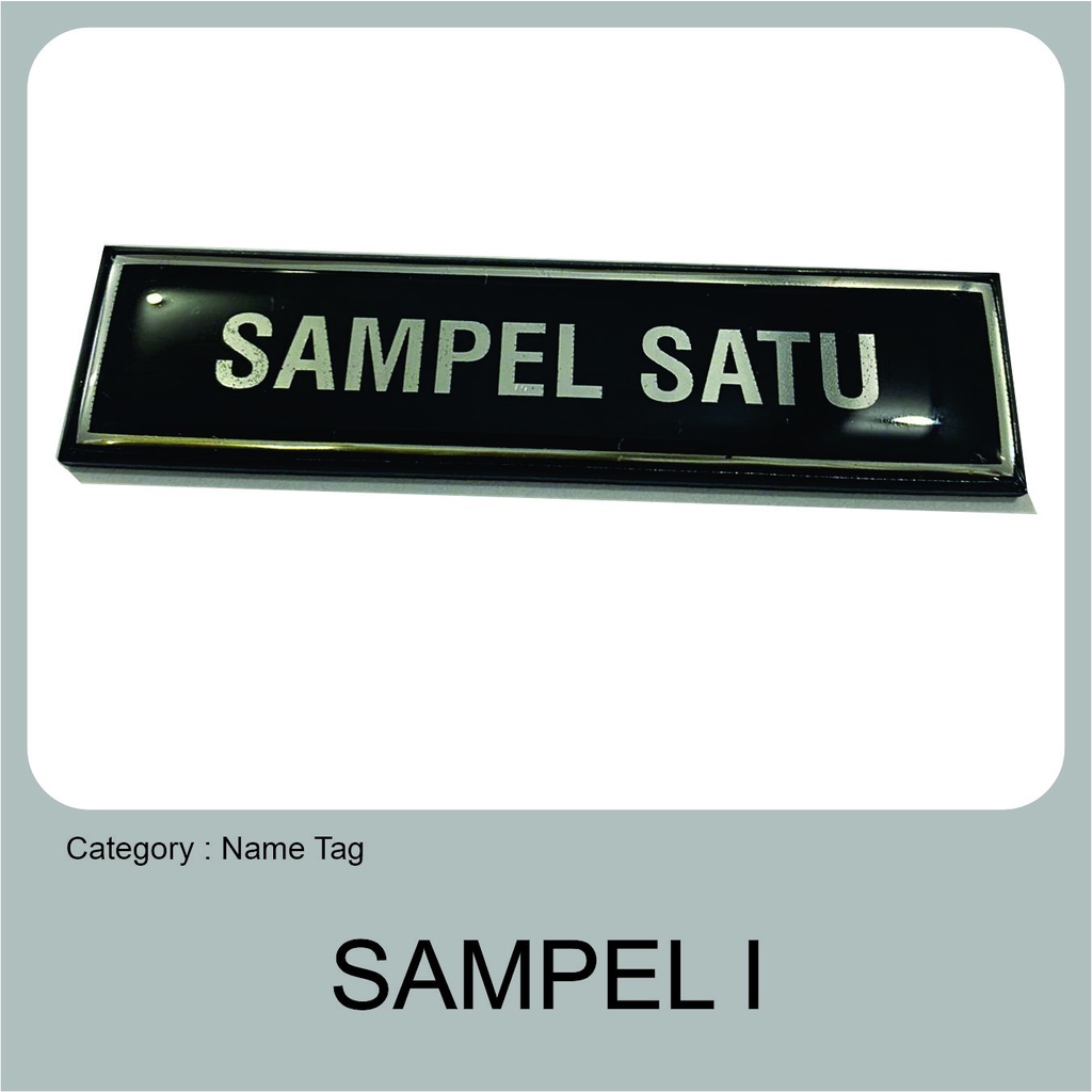 Jual Name Tag Akrilik Keren Cetak Custom, Cocok untuk Seragam Sampel ...