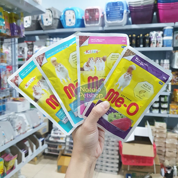 Jual Me-o Pouch 80Gr Wet Cat Kitten Food Sachet Makanan Basah Kucing ...