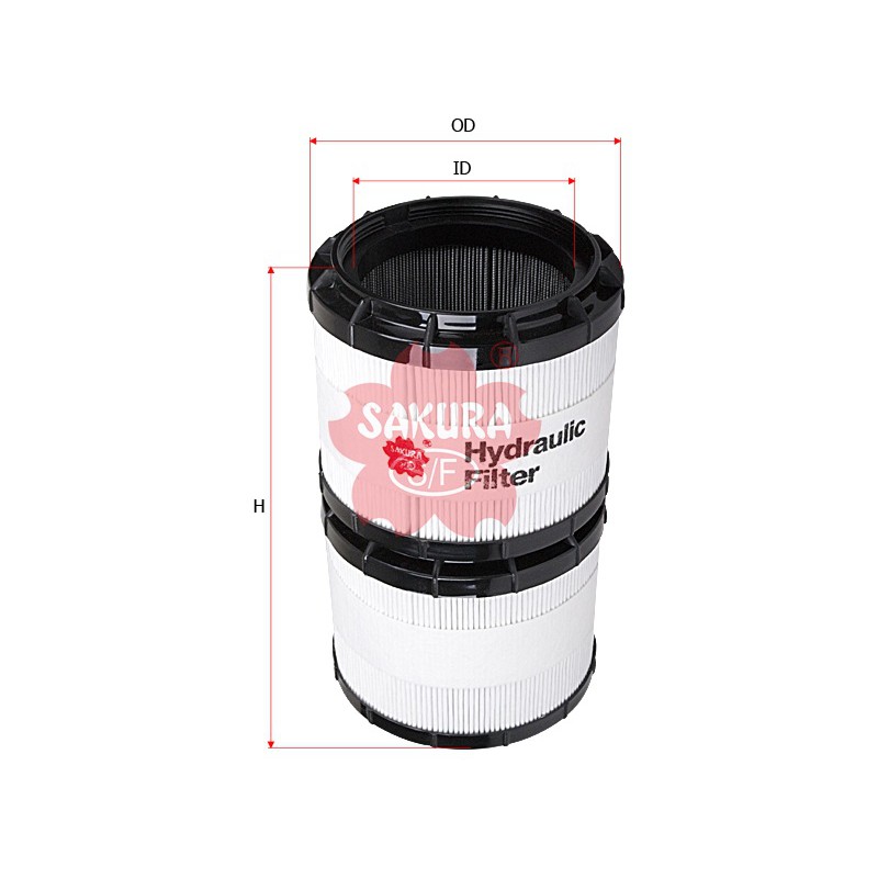 Jual Sakura Hydraulic Oil Filter H-4101-S Kobelco SK200-6 & Kobelco ...