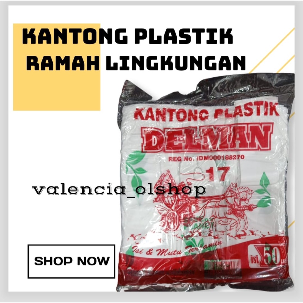 Jual Hd Delman Uk 17 Ramah Lingkungan Kantong Plastik Kresek Go Green ...