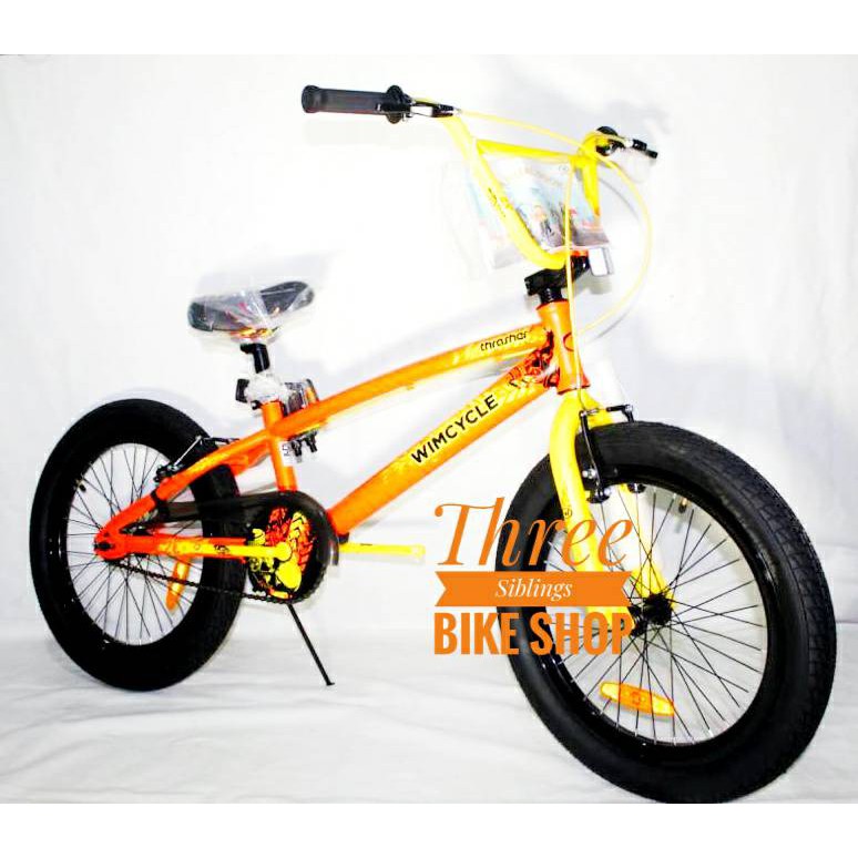 Jual SEPEDA BMX WIM CYCLE TRASHER ALLOY 20 INCH WARNA ORANGE YELLOW ...