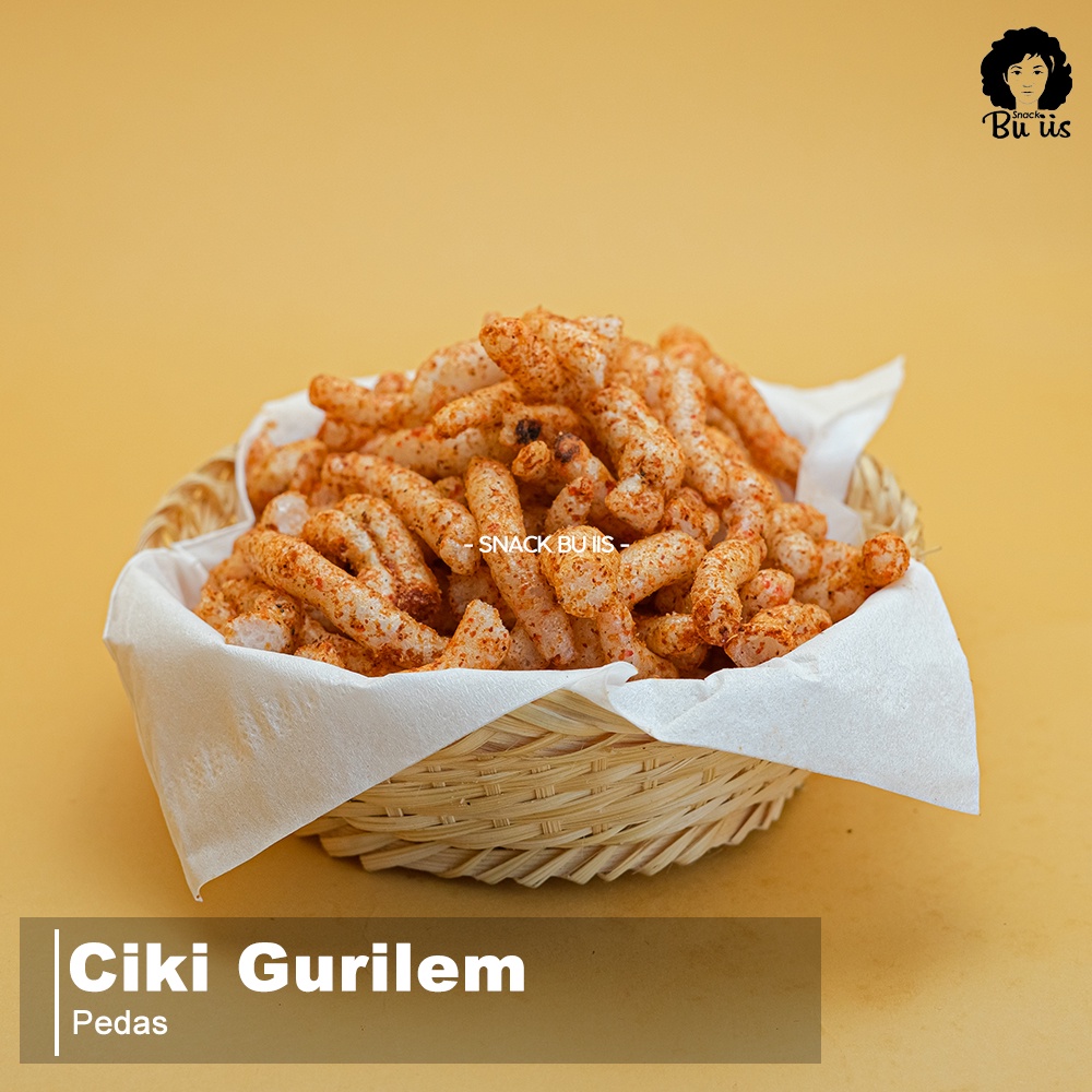 Jual 250gram Ciki Gurilem Misda Pedas Snack Bu Iis Cemilan Sukabumi Gurih Pelem Kiloan | Shopee ...