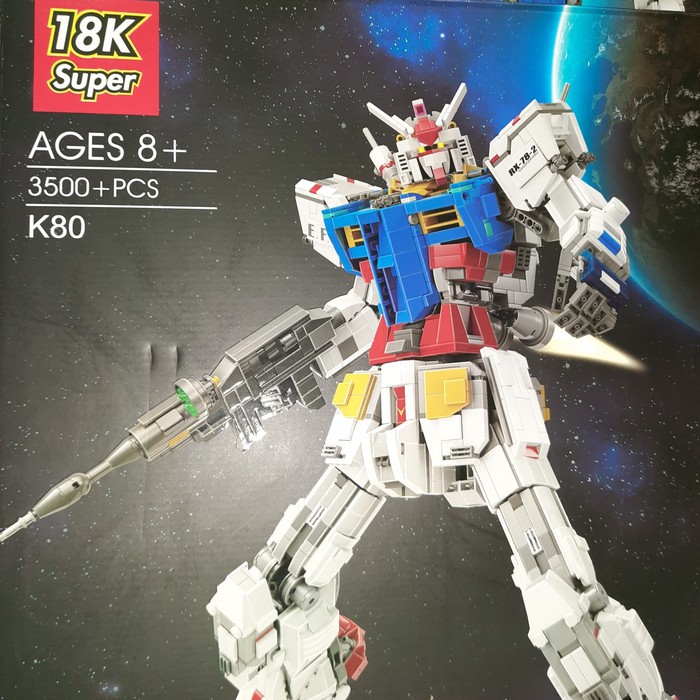 Jual BA-28 Bricks Lego Gundam RX-78 18K super K80 3500pcs | Shopee ...