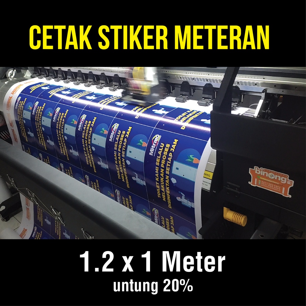 Jual Cetak Stiker Vinyl/Transparan Label Meteran | Shopee Indonesia