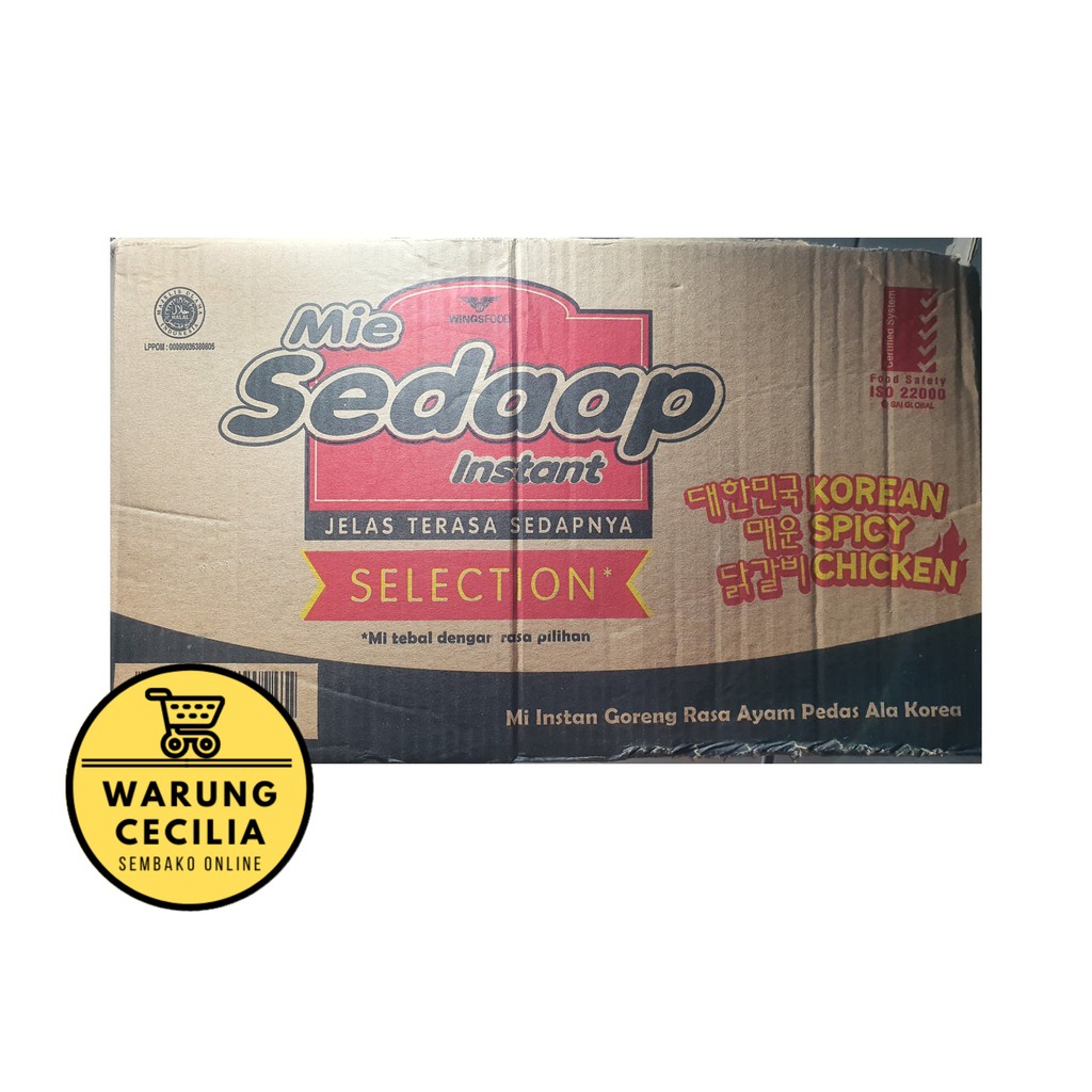 Jual Mie Sedap Goreng Selection Korea 1 Dus 40 Pcs - MIE INSTAN ...