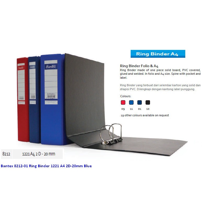 Jual Bantex post multi laminated insert ring binder A3 A4 A5 F4 2 3 4 lubang | Shopee Indonesia