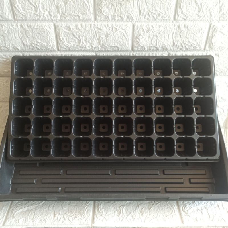 Jual Paket Tray Semai Potray Pot Semai dan Alas Tray 32 50 72 98 105 ...