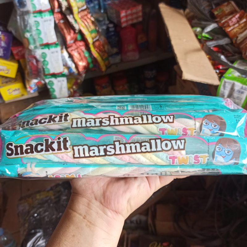 Jual Snackit Marshmallow Panjang Bentuk Tambang Twist | Shopee Indonesia