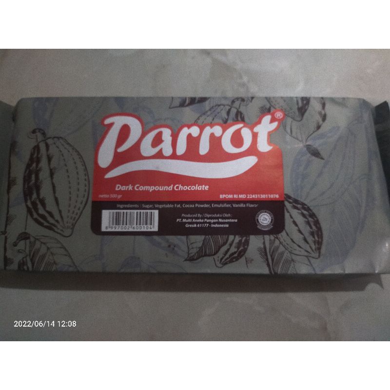 Jual Dark compound coklat coklat batangan parrot 500gr | Shopee Indonesia