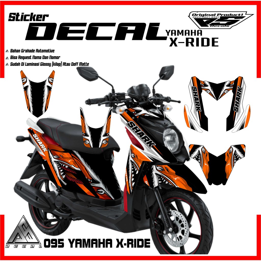 Jual 095 DECAL STIKER FULL BODY CUSTOM MOTOR X-RIDE / decal sticker ...