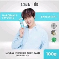 Jual Click Natural Toothpaste Whitening + Fresh Breath Barley Mint ...