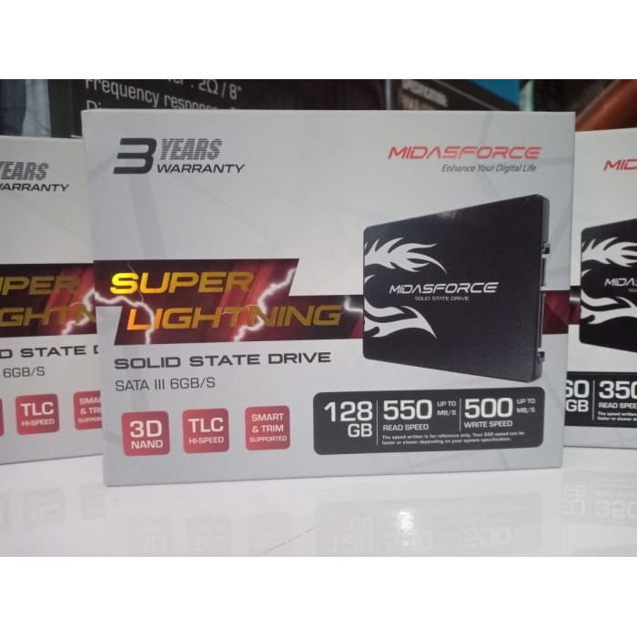 Jual SSD 128GB MIDASFORCE SATA III SUPER LIGHTNING | Shopee Indonesia