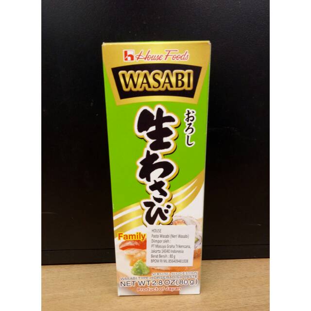 Jual WASABI HOUSE FOODS | PASTA WASABI | NERI WASABI 80GR & 43GR ...