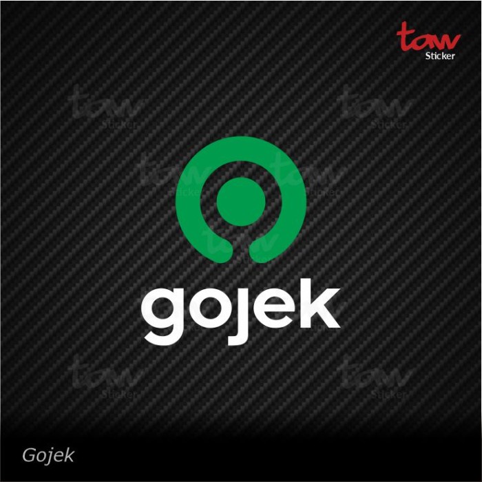 Jual Gojek Logo B Cutting Sticker Stiker Kaca mobil motor | Shopee ...