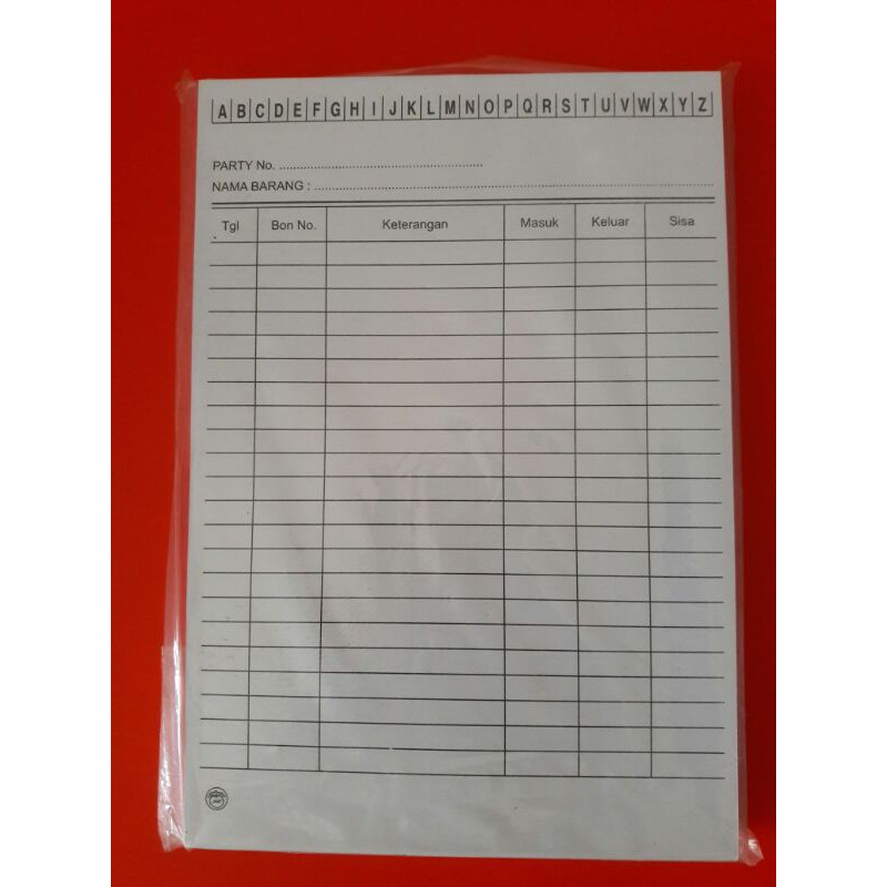 Jual Kartu Stok / stock putih ukuran A5 | Shopee Indonesia