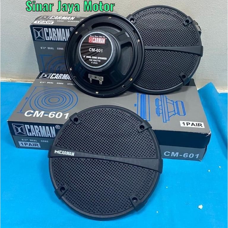 Jual SPEAKER PINTU MOBIL 6 Inch COAXIAL 100 Watt CARMAN CM-601 | Shopee ...